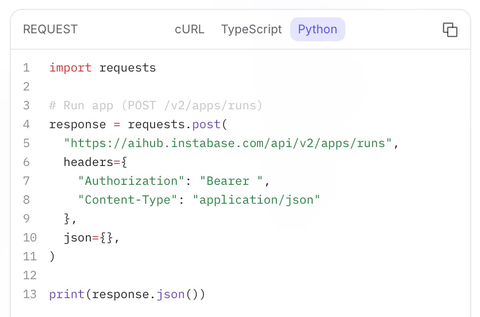 Using the API and SDK | Instabase AI Hub Documentation
